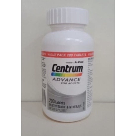 Centrum Advance for Adult Multivitamin and Minerals 200 tablet | Lazada ...
