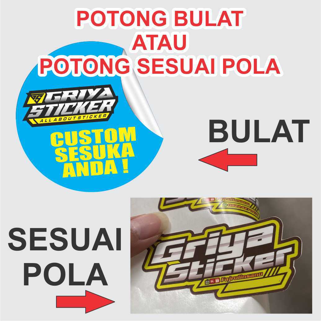 STICKER PRINT CUTT - Cetak stiker desain sendiri lembaran A3 design ...