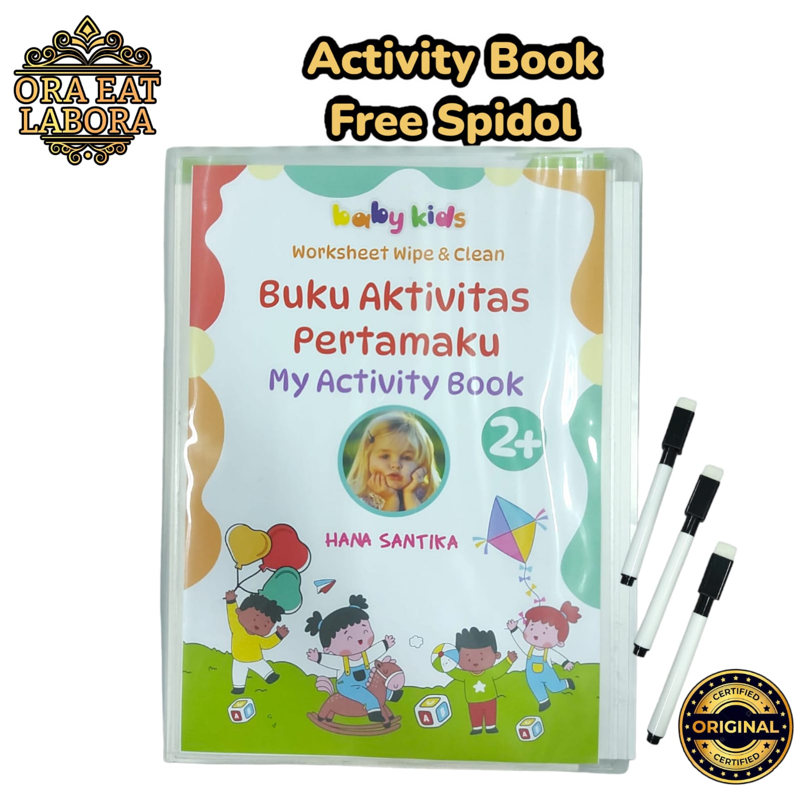 Variasi - CUSTOM Nama Foto FREE Buku Aktivitas Anak My Activity Book ...