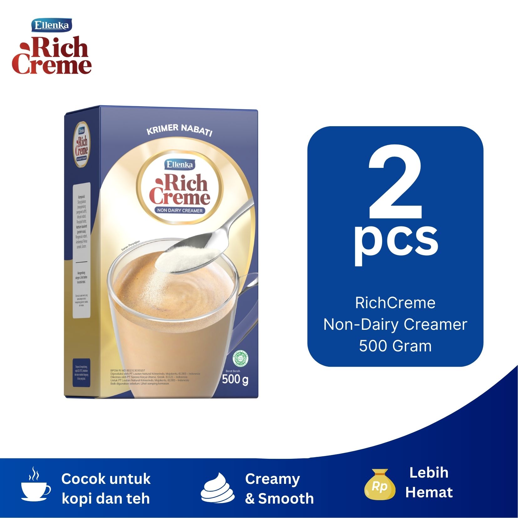 RichCreme Non Dairy Creamer 500 gr Twinpack | Lazada Indonesia