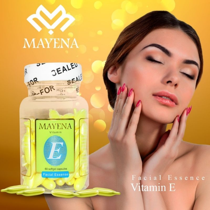 Mayena Facial Essence Vitamin E Kapsul Isi 60 Original - Serum Animate ...