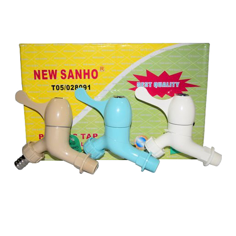 Kran Pvc New Sanho Engkol Taman 1/2" Inci / Keran Plastik Taman / Kran ...