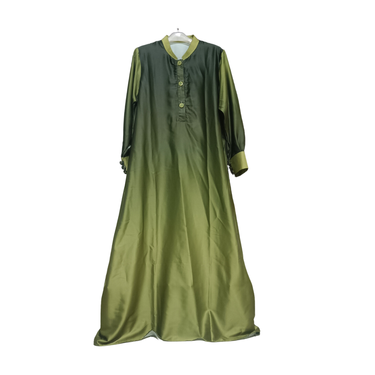 Gamis Armani Silk Premium Hijau Tua Gradasi Gamis Pesta Gamis Cantik ...