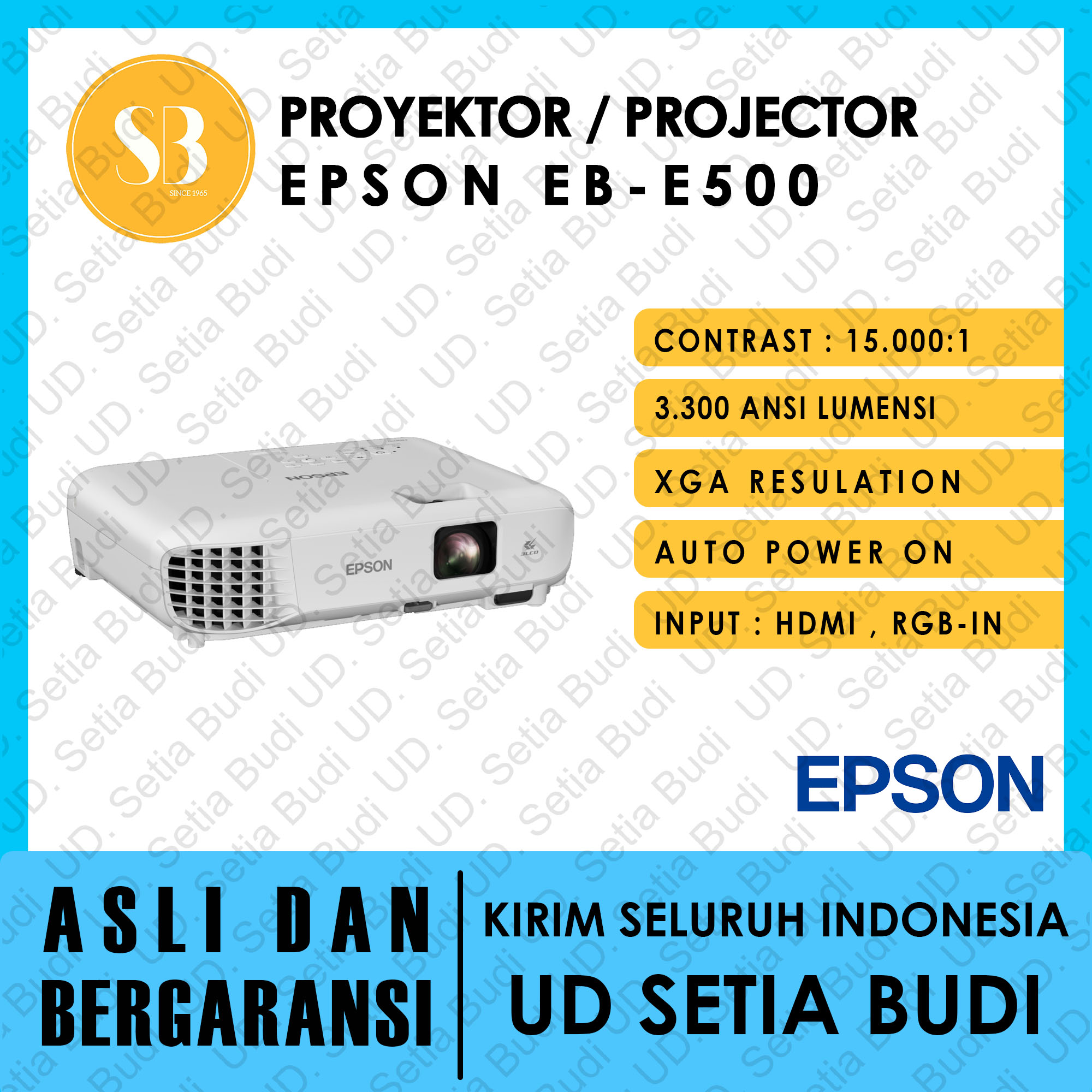 Proyektor Epson EB-EB500 / EB E 500 / EB E500 | Lazada Indonesia