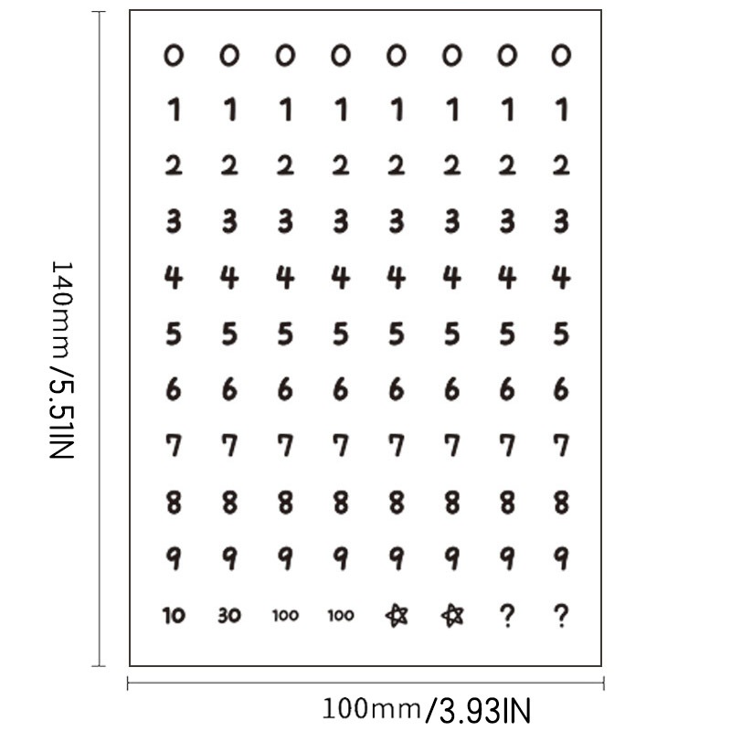 1Pc Letters Sticker Alphabet Numeric Stiker Tulisan Angka / Kertas ...