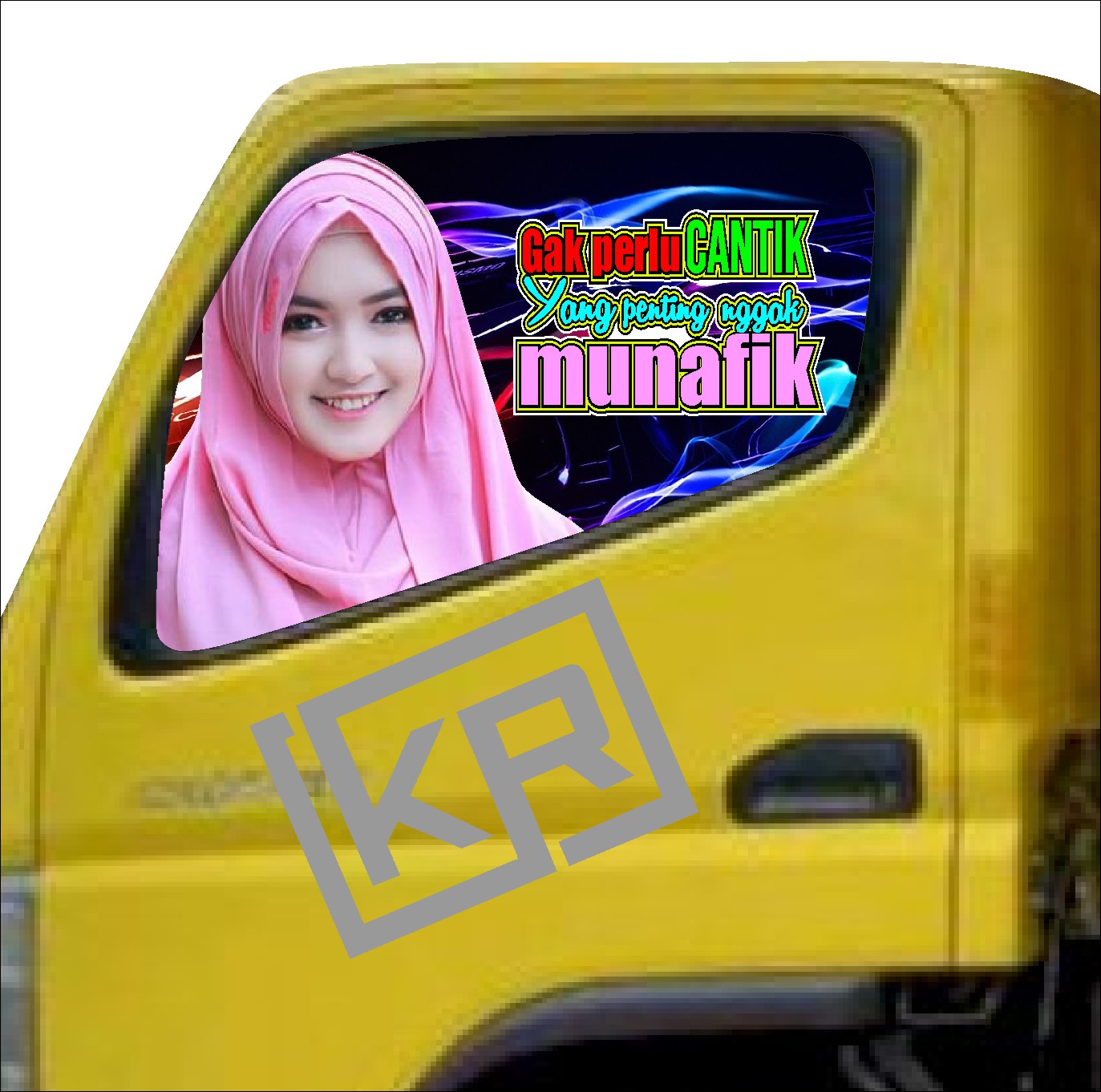 STIKER TRUK ONE WAY KACA TRUK CANTER CANTER DECAL STORE KODE 03 ...