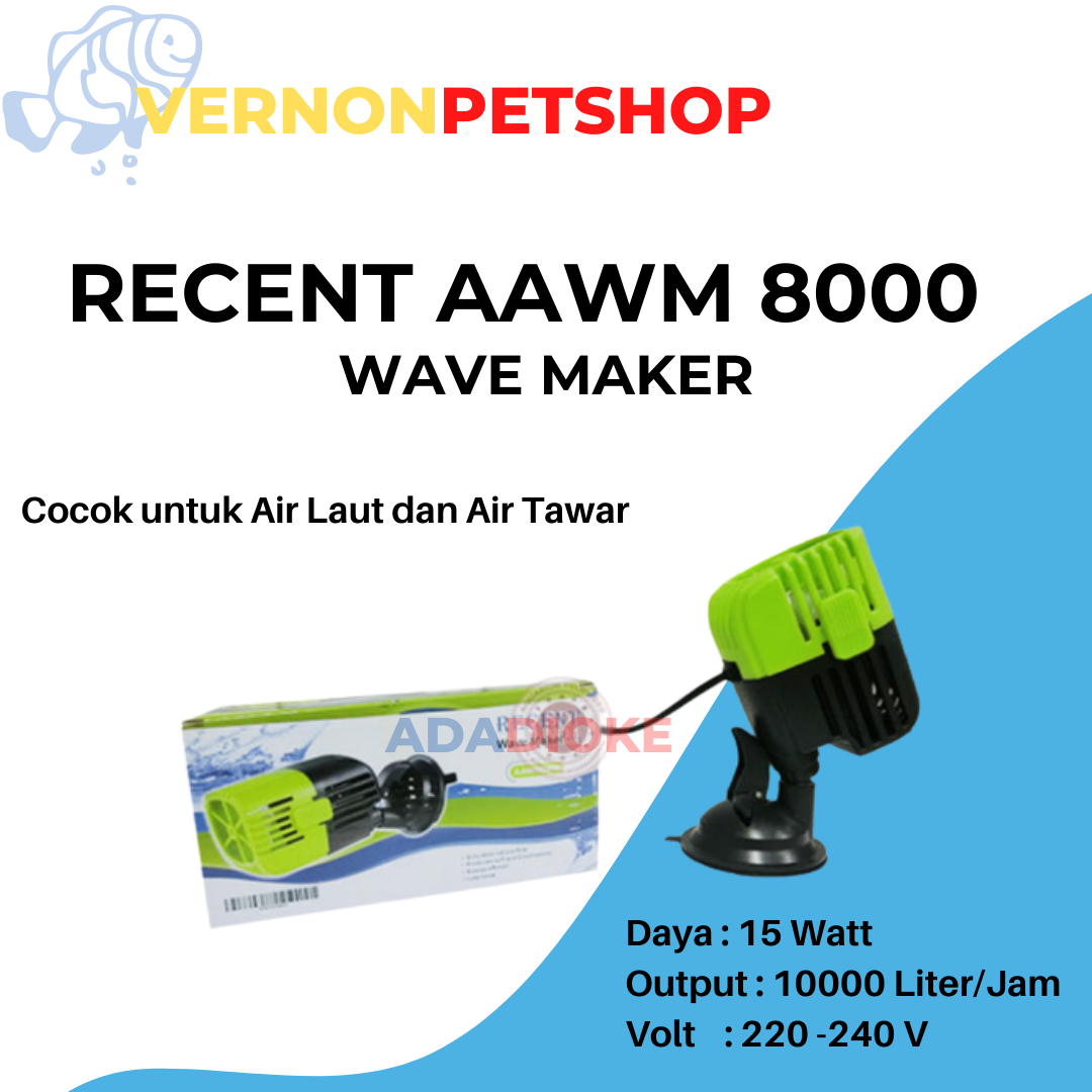 Wavemaker Wave Maker Pompa Pembuat Arus Ombak Recent AAWM 8000 | Lazada ...