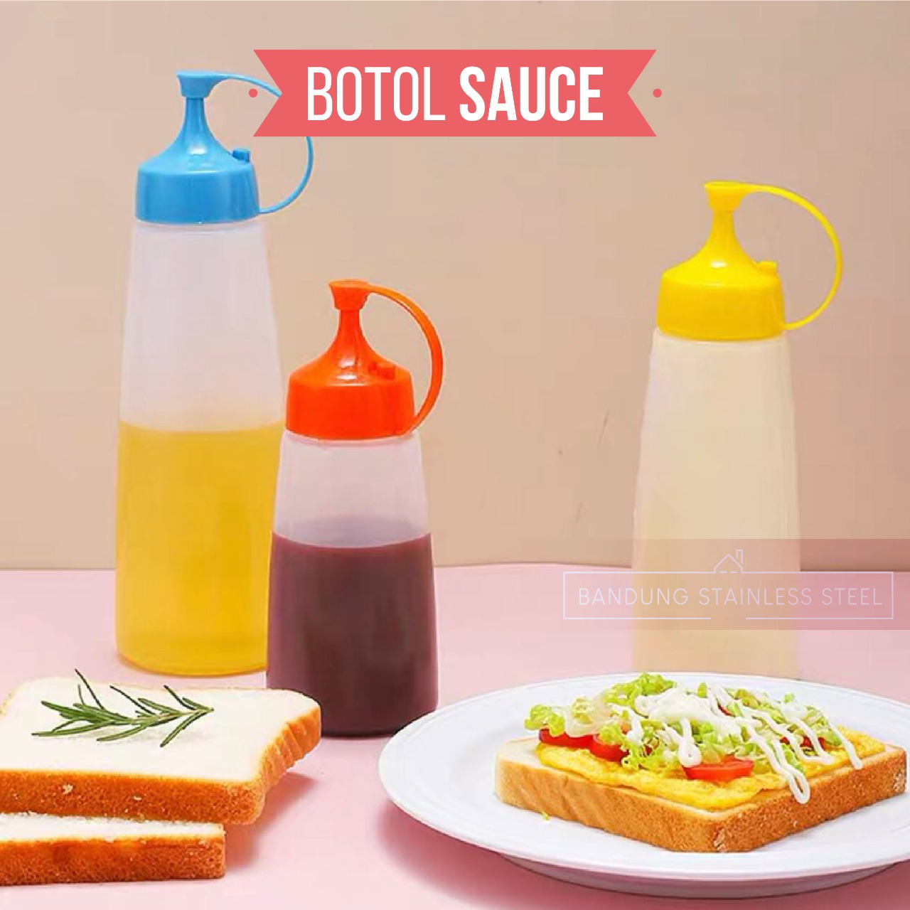 Botol Saus Saos Kecap Minyak Mayones Plastik Warna 400ml | Lazada Indonesia