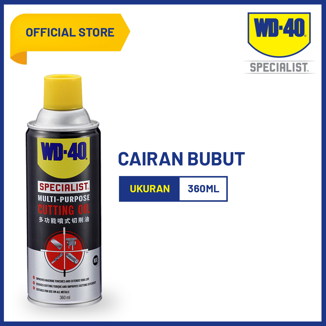 WD-40 Specialist® Cutting Oil 360ml – Cairan Bubut/Oli Bromus | Lazada ...