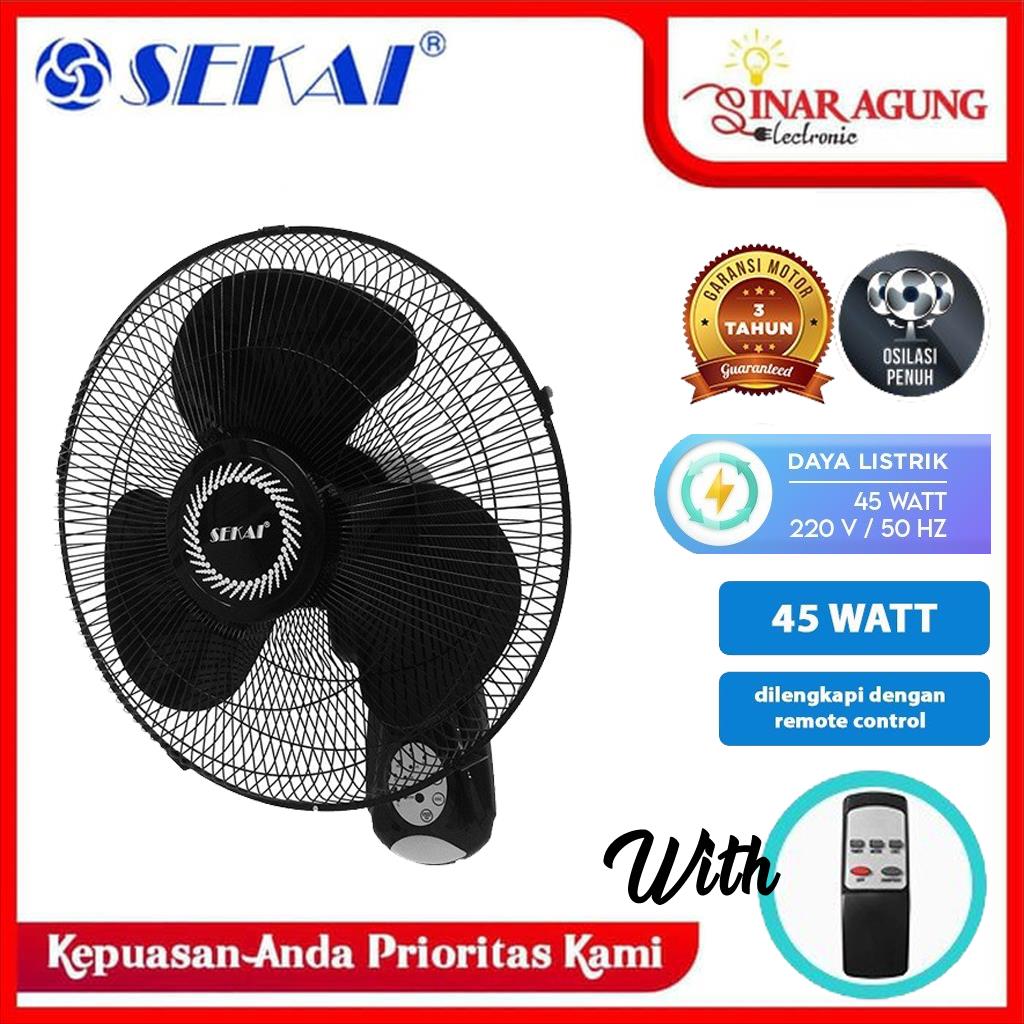 SEKAI KIPAS ANGIN DINDING 16" WFN 1628 RC + REMOTE CONTROL - RESMI ...