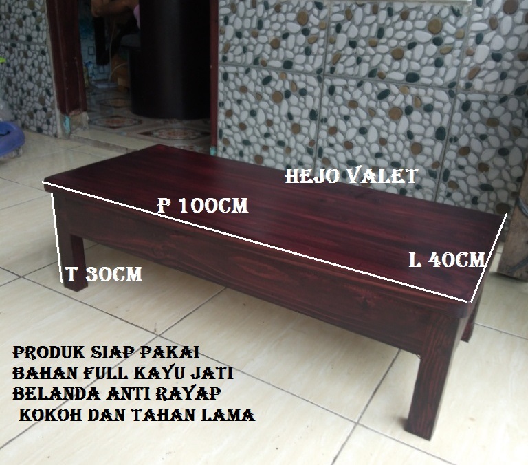 Meja makan meja serbaguna panjang 100cm lebar 40cm tinggi 30cm siap ...