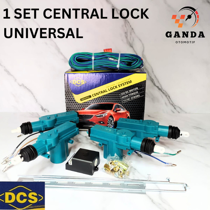 CENTRAL LOCK MOBIL DCS KUNCI MOBIL 4 PINTU UNIVERSAL FULL 1 SET ...