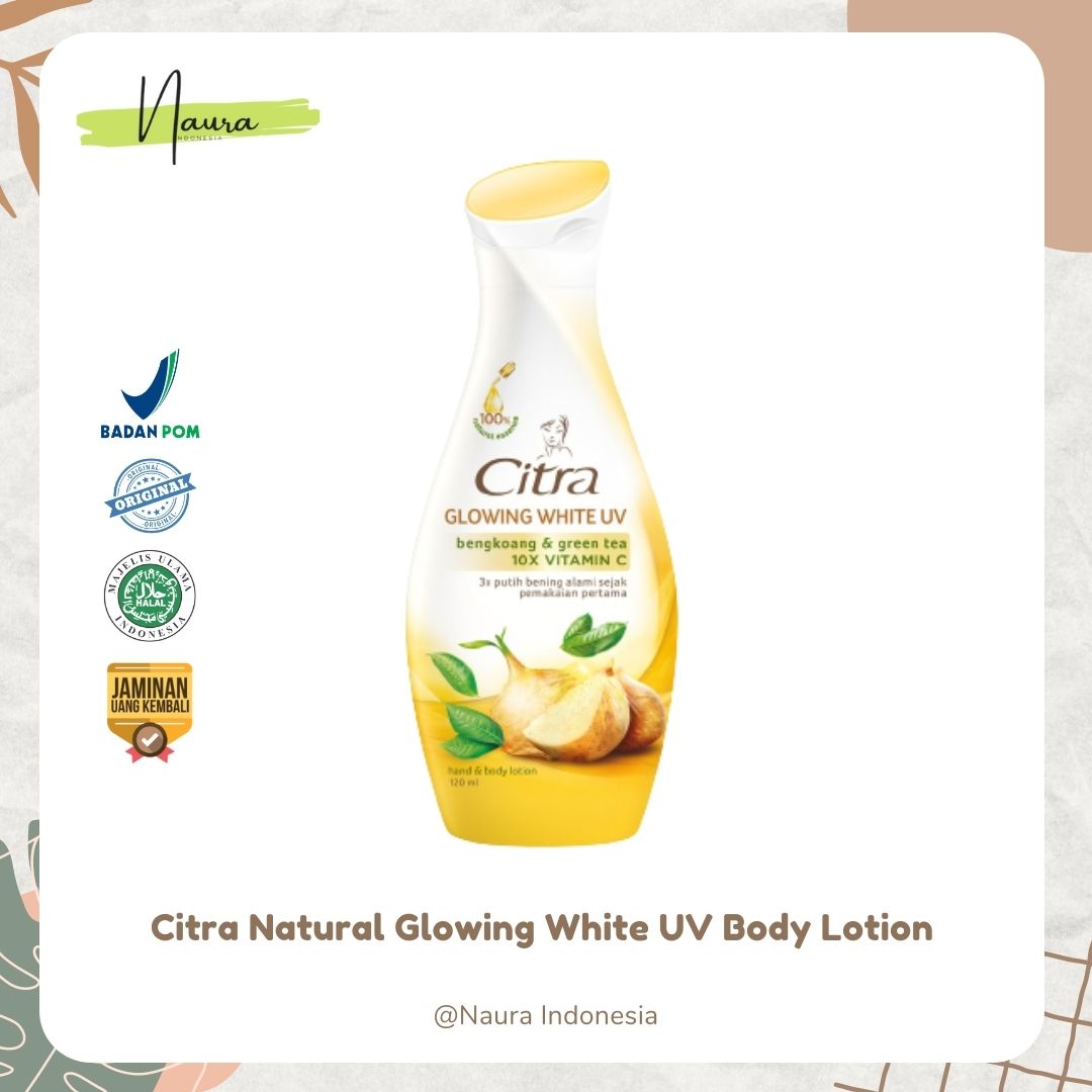 CITRA HAND BODY LOTION NATURAL GLOWING WHITE UV Extract Bengkoang - 230ml | Lazada Indonesia