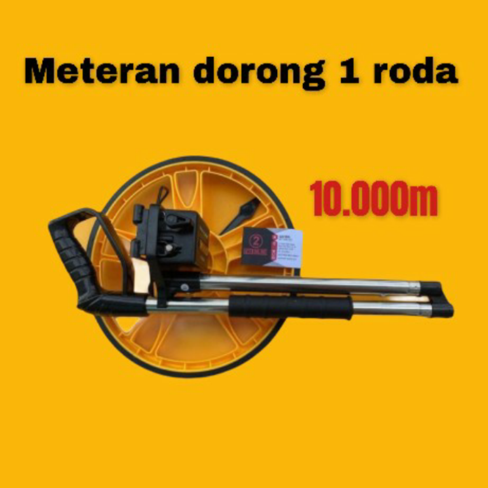 Meteran dorong meteran Jalan Roda Dorong roda 1 roda 2 MEASURING WHEEL ...