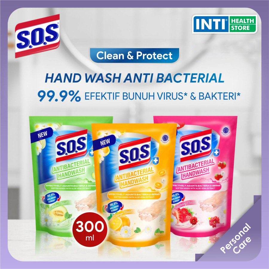 SOS | Hand Soap Sabun Cuci Tangan 300ml Pouch | Hand Wash Refill ...