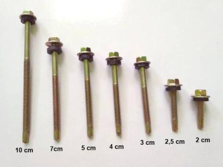 BAUT SEKRUP ROOFING 10 CM ISI 100 PCS PER PACK / SELF DRILLING SCREW ...