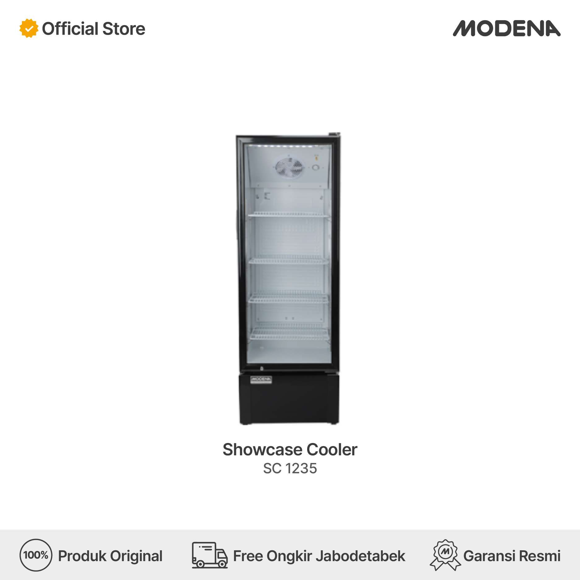 MODENA Showcase Cooler - SC 1235 | Lazada Indonesia