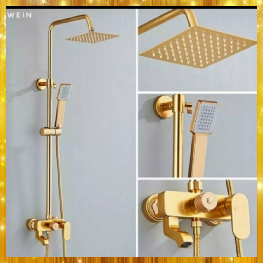 Shower Tiang Gold Shower Column 3 Way Gold Emas Model Toto Grohe ...