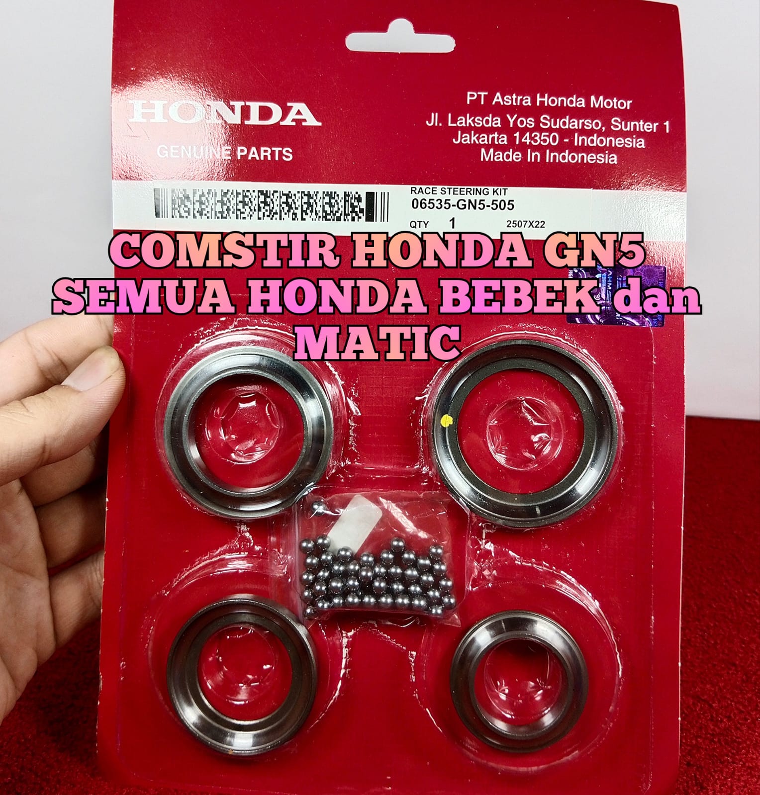 COMSTIR KUALITAS ASLI ORIGINA HONDA SEMUA MATIC dan BEBEK GN5 BEAT ...