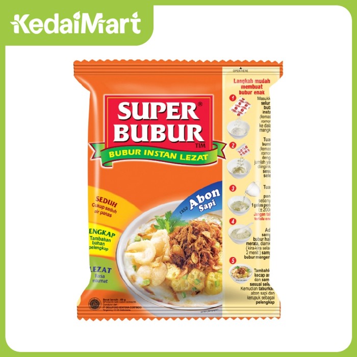 Super Bubur Abon Sapi 49 Gram | Lazada Indonesia