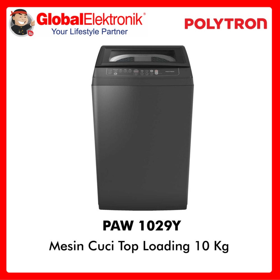 MESIN CUCI 1 TABUNG POLYTRON PAW 1029 Y LAGUNA TOP LOAD POLY PAW-1029Y ...