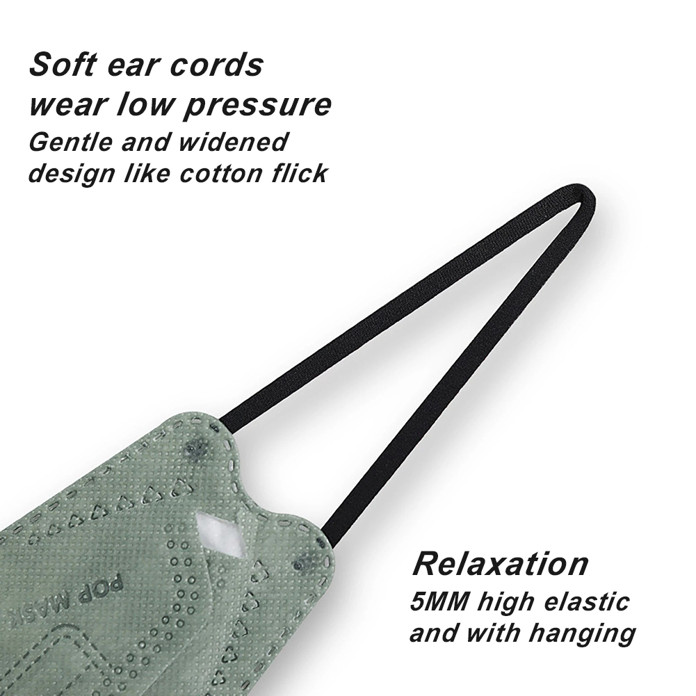 Queenki [คลังสินค้าพร้อม] 10Pcs Kf 94Kids 3D 4 Layer Morandi Face Masks ...