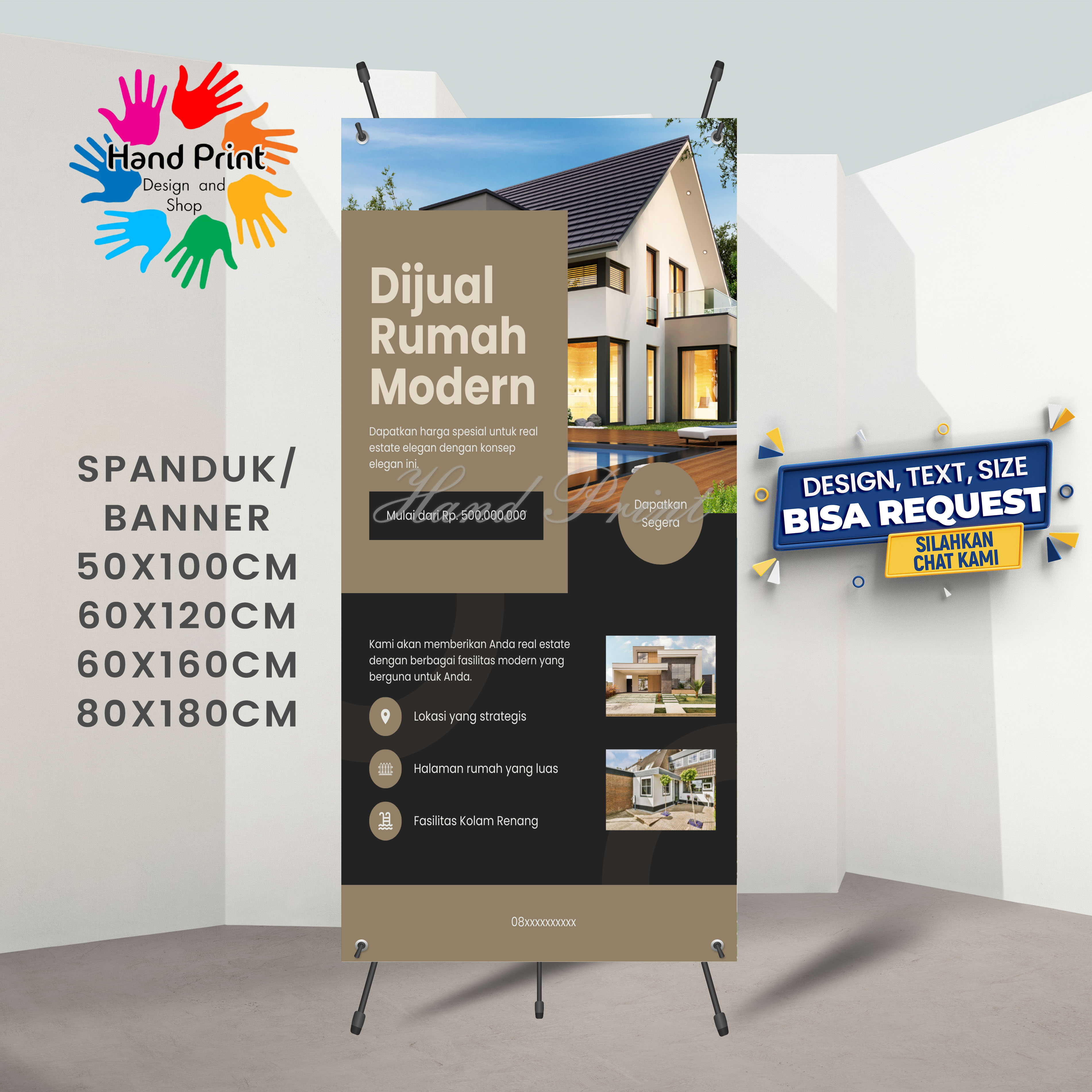 Spanduk Banner MMT Promosi Jual Rumah Sewa Rumah Kontrakan Kosan Jual ...