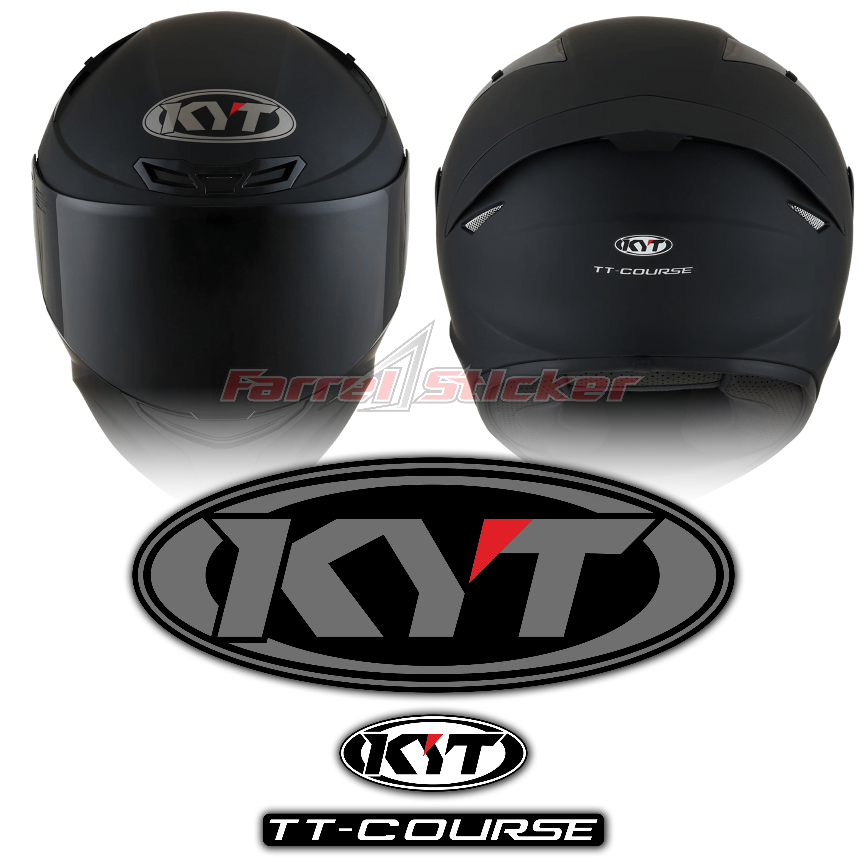stiker helm sticker helmet KYT TT COURSE | Lazada Indonesia