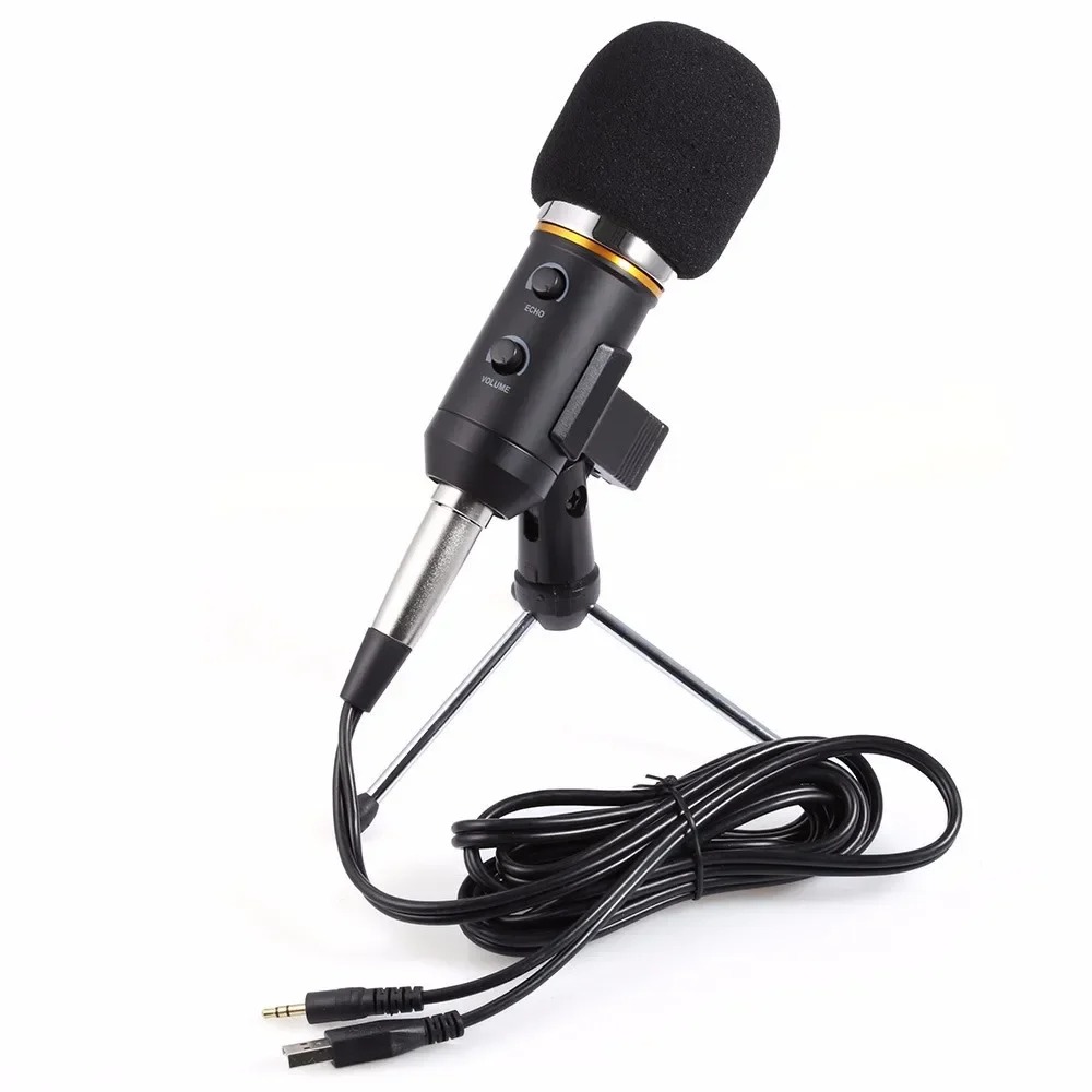 Mikrofon Kondensor Profesional MK-F200TL untuk Studio Komputer, Kabel 3 ...