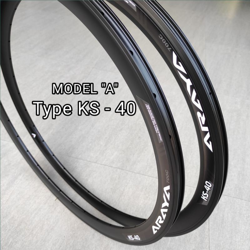 Velg Rim 700c Sepeda Fixie Roadbike 32 Hole ARAYA KS-40 Doubel Wall ...