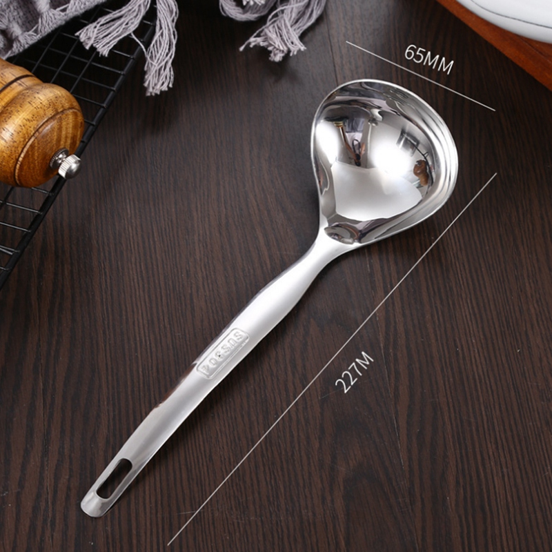 4PCS Stainless Steel Soup Spoon Slotted Spoon Household Restaurant ...