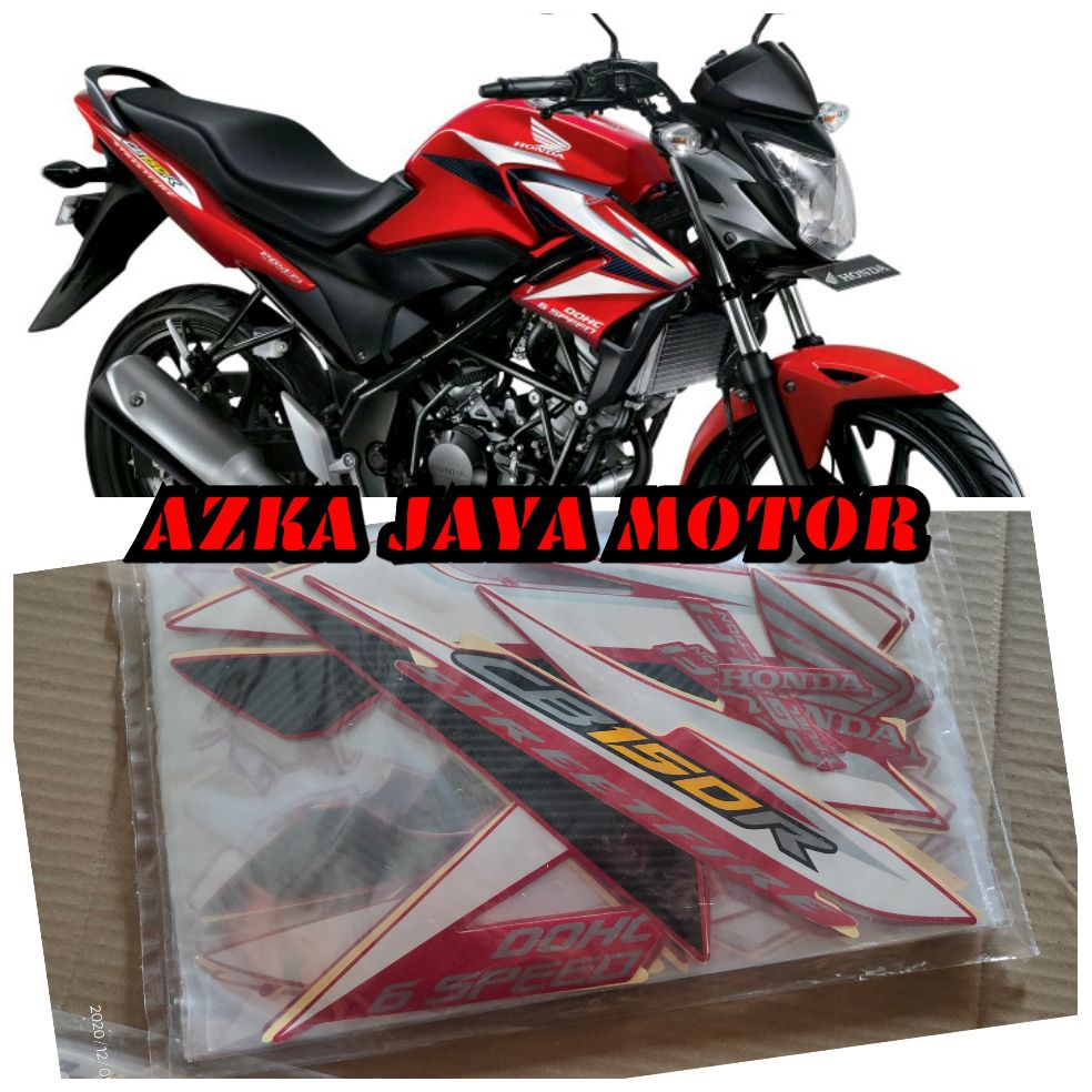 Striping Stiker Honda CB150R 2014 merah Street fire | Lazada Indonesia