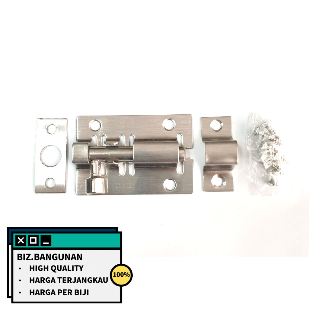 GRENDEL STAINLESS STEEL 2 INCH - GERENDEL SELOT PINTU / JENDELA 2 IN ...