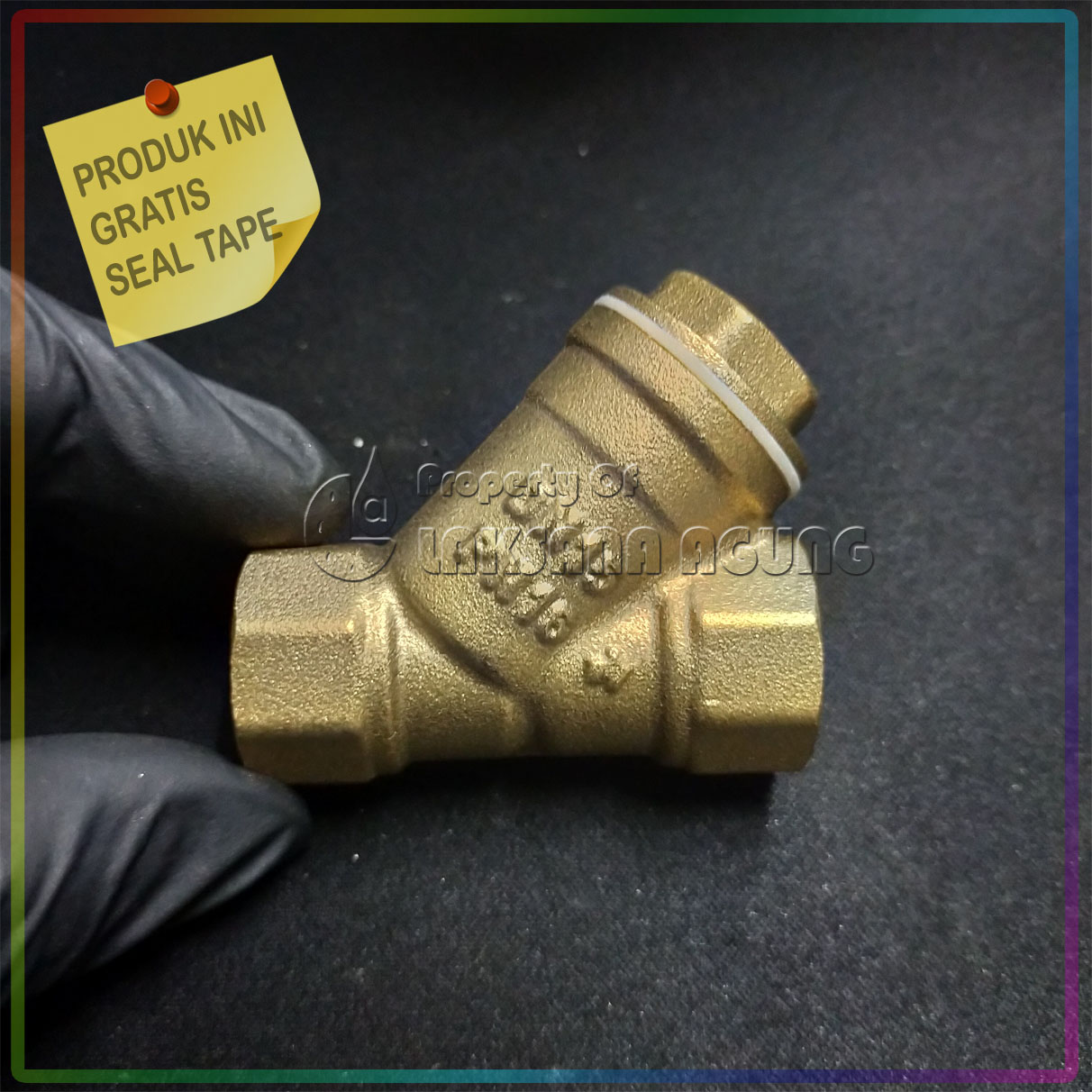 Y STRAINER KUNINGAN 1/2" Double Lin | Strainer saringan pompa 1/2 inch ...