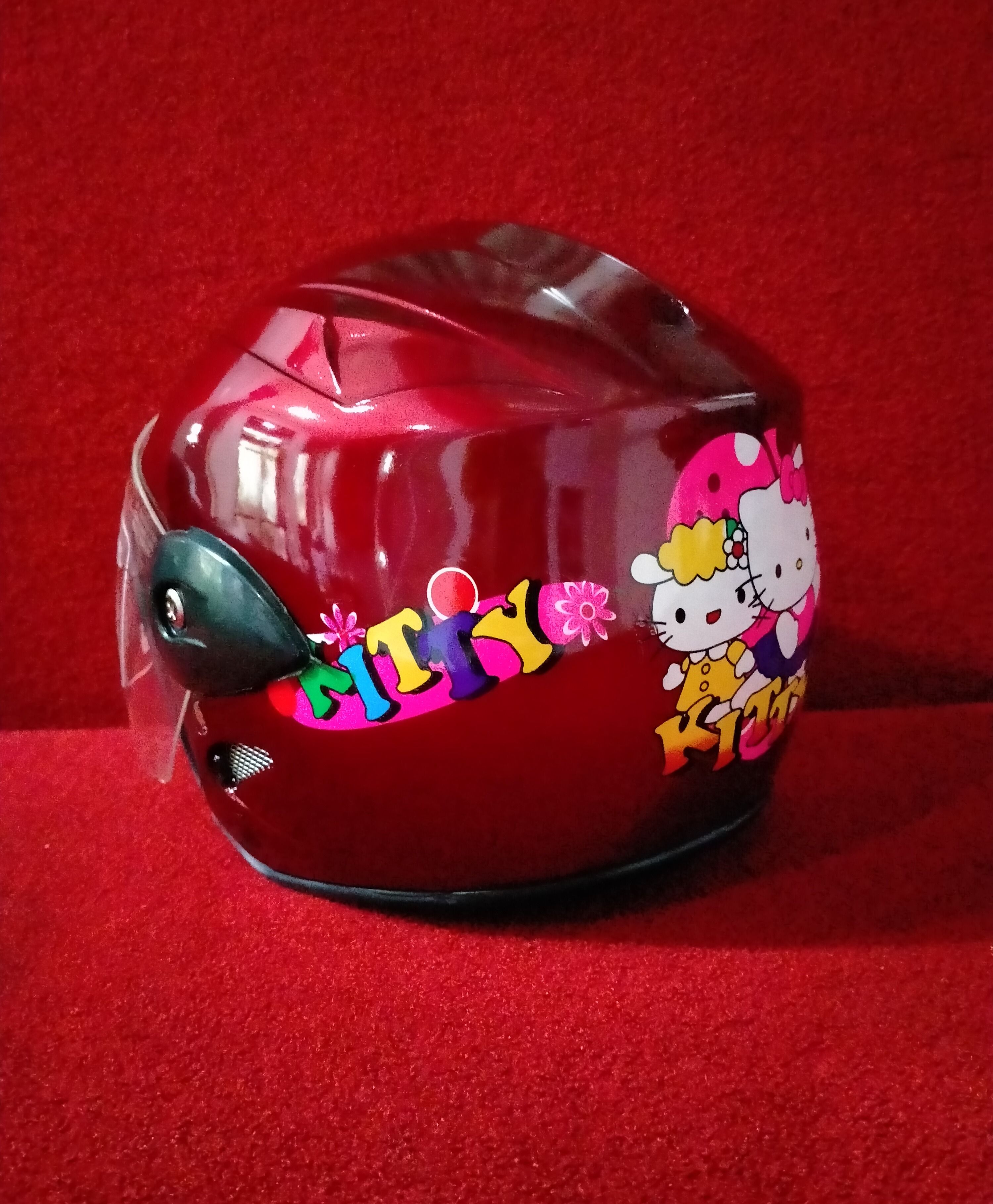 helm anak karakter hello kitty {2-5 tahun] | Lazada Indonesia