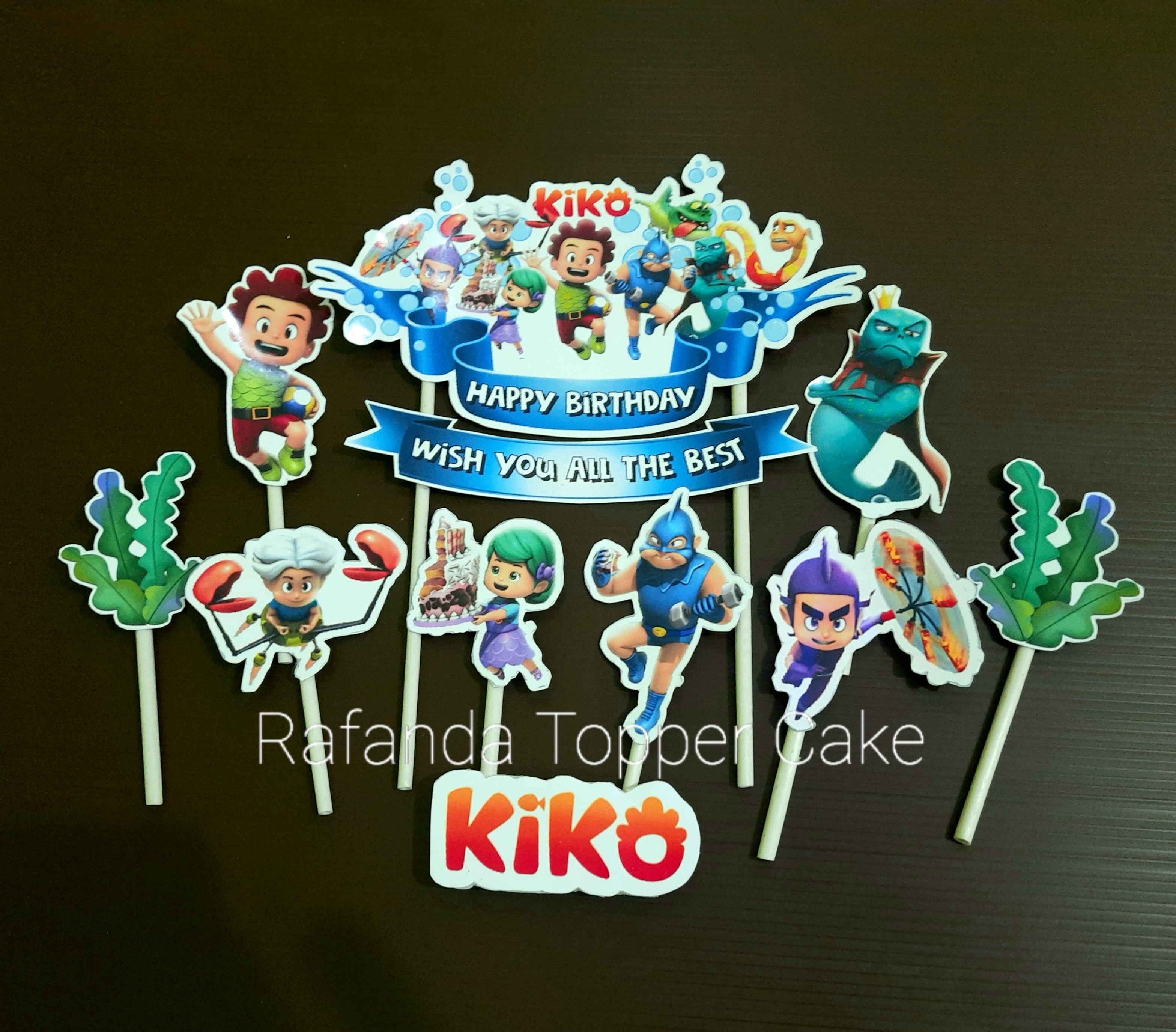 Cake Topper Birthday Kiko gratis custom nama | Lazada Indonesia