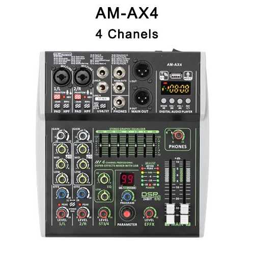 Mixer Audio Digital 4 Channel DSP 99 Effects Bluetooth | Lazada Indonesia