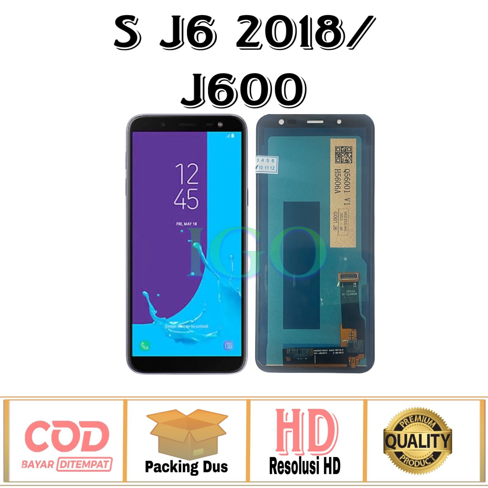 LCD TOUCHSCREEN SAM J6 2018/J600/A6 2018 A600 FULLSET ORIGINAL | Lazada Indonesia