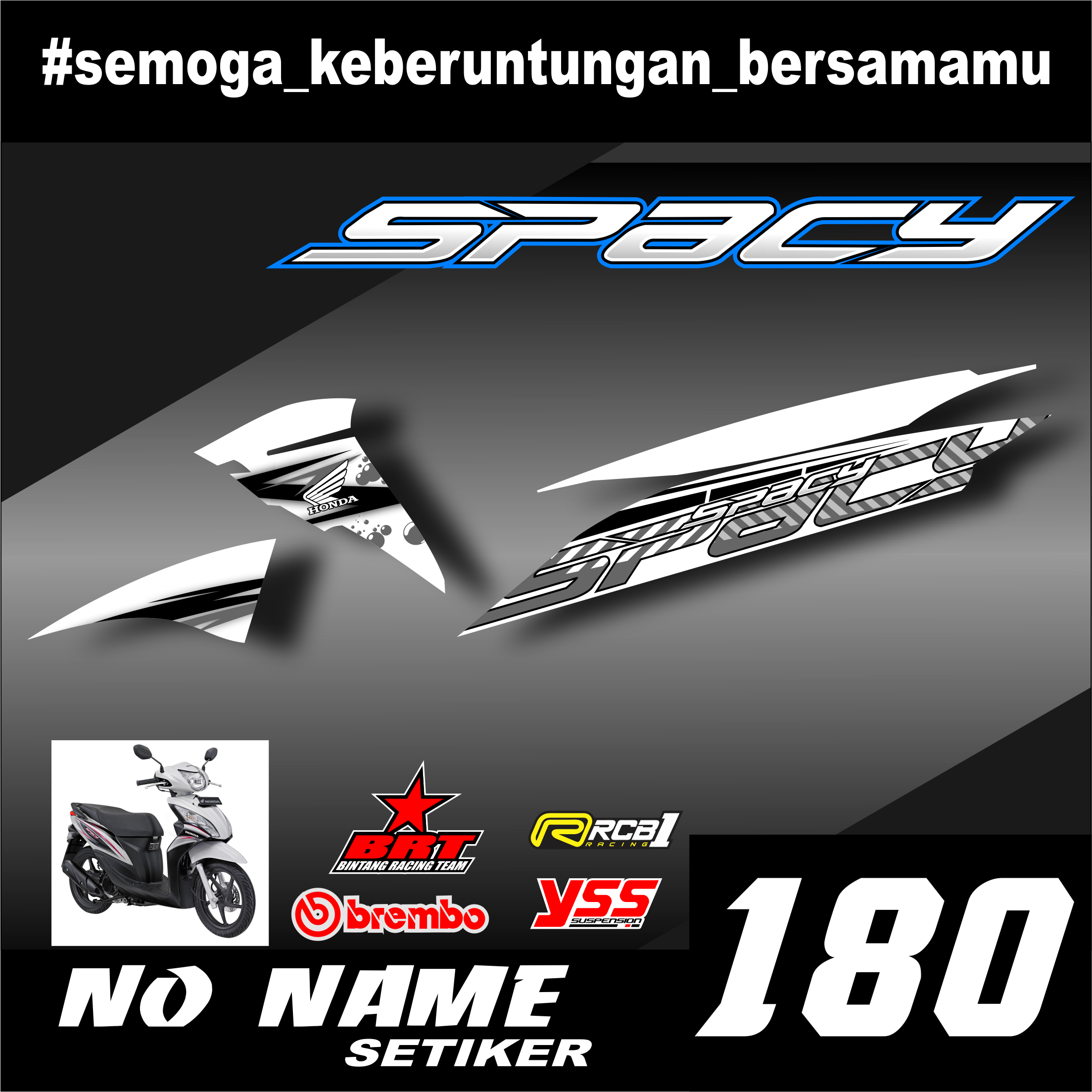 STRIPING STIKER MOTOR HONDA SPACY (180)/decal Stiker setriping Variasi List Motor | Lazada Indonesia