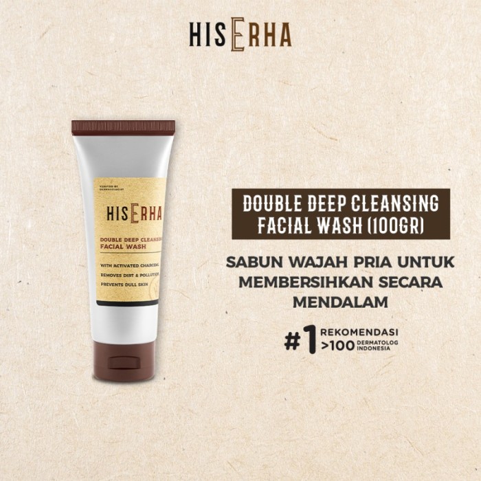 HIS ERHA Double Deep Cleansing Facial Wash | Lazada Indonesia