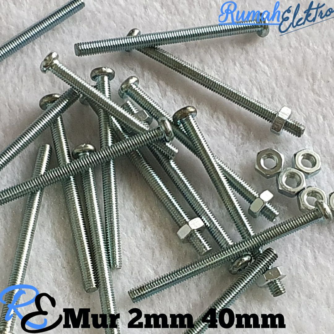 Mur Baut 40 MM Per 5 Biji | Lazada Indonesia