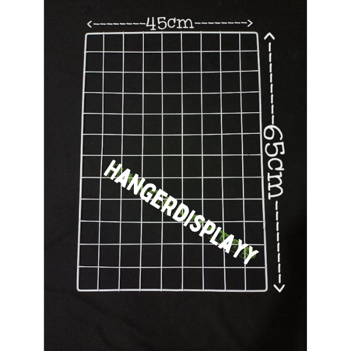 GRID WALL JARING RAM KAWAT BESI DINDING 45 x 65 CM / GANTUNGAN ...