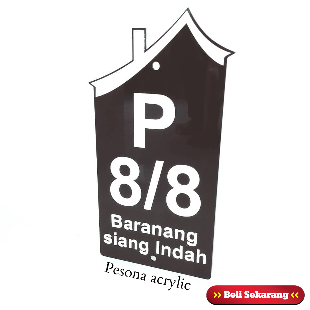 PLAT NOMOR RUMAH ACRYLIC / NOMER RUMAH AKRILIK UNIK | Lazada Indonesia