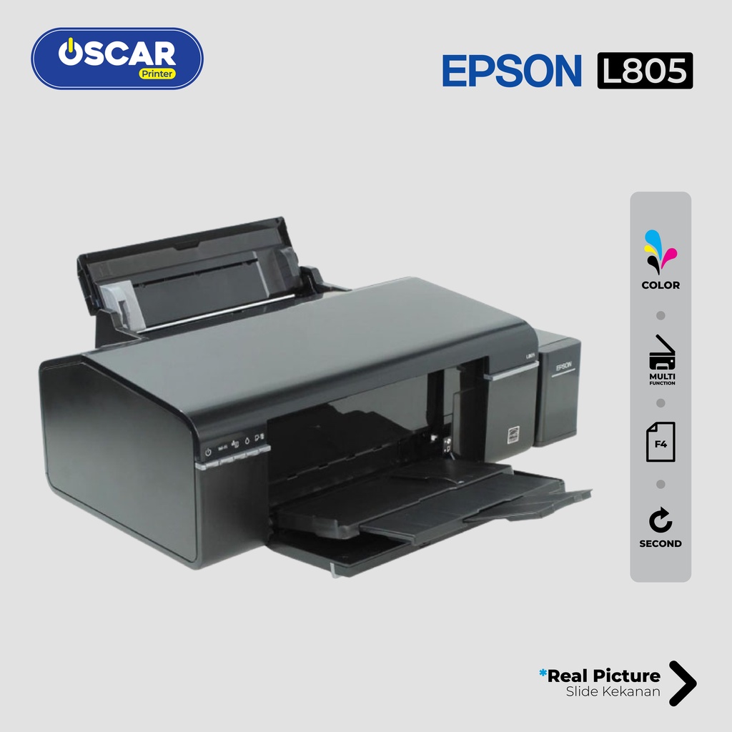 Printer Warna EPSON L805 Tinta Baru Nozzle Full | Lazada Indonesia