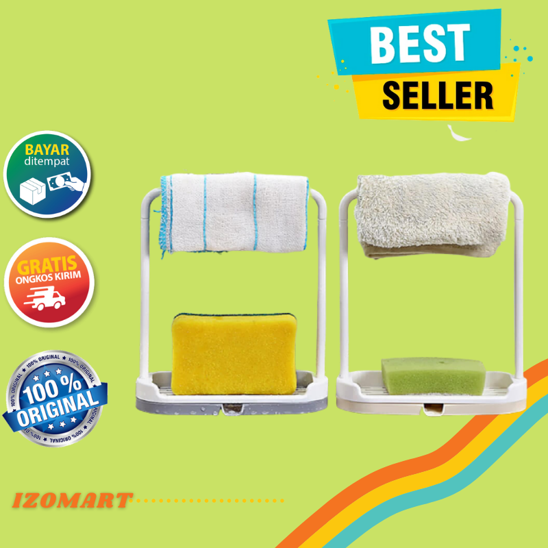 FLASH SALE Rak Gantung Kain - Rak Kain Lap/Tempat Cuci Piring Kantong ...
