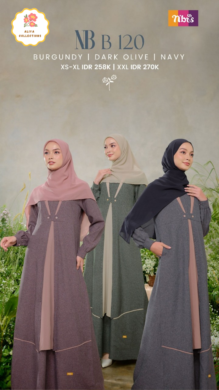 GAMIS NIBRAS NB B120 || BAJU NIBRAS || DRESS NIBRAS TERBARU 2023 ...