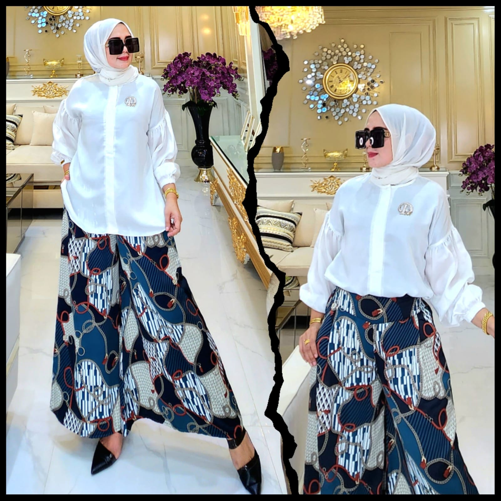 " NEW " SET KULOT TURKISH SILK SATINE TRENDY | Lazada Indonesia