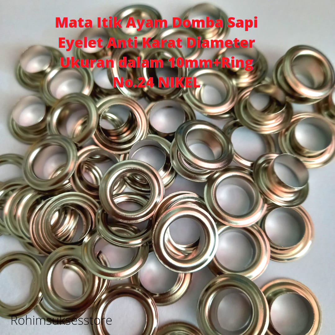 Mata Itik Ayam Domba Sapi Eyelet Anti Karat Diameter Ukuran dalam 10mm ...