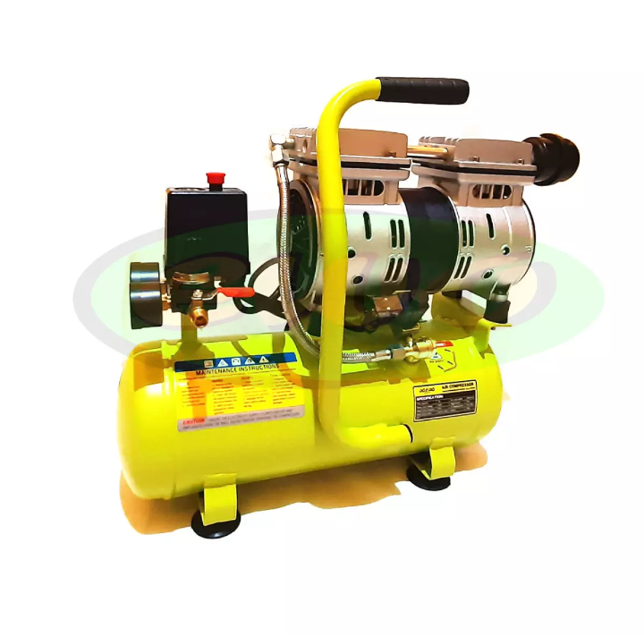 Mesin Kompressor listrik 0.75 HP Silent Tabung Compressor 10 Liter ...