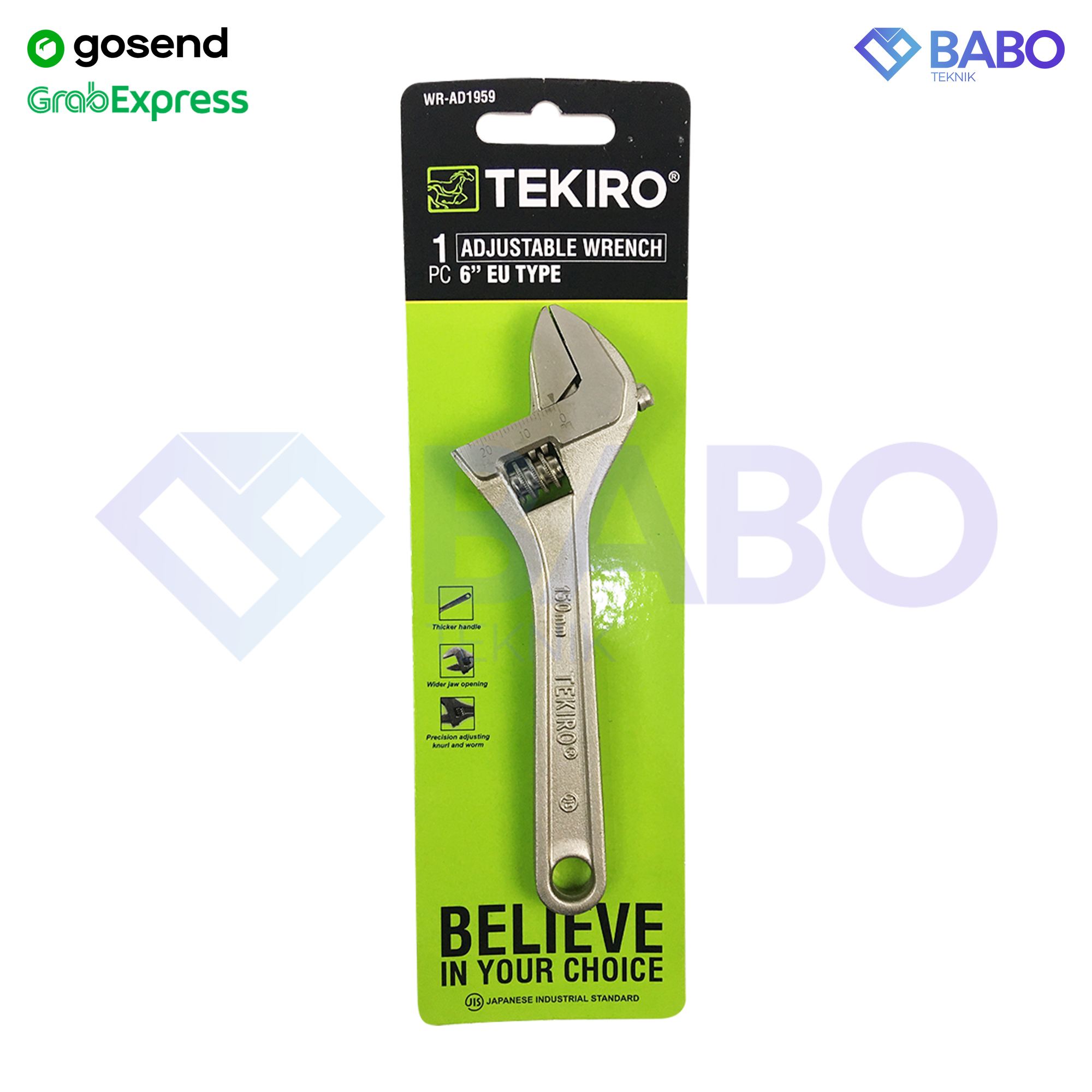 TEKIRO Kunci Inggris 6 INCH / Adjustable Wrench 6" | Lazada Indonesia